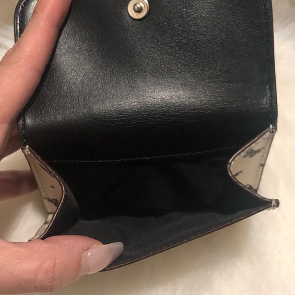 Coach | Bags | Coach Small Leather Trifold Flower Wallet | Poshmark